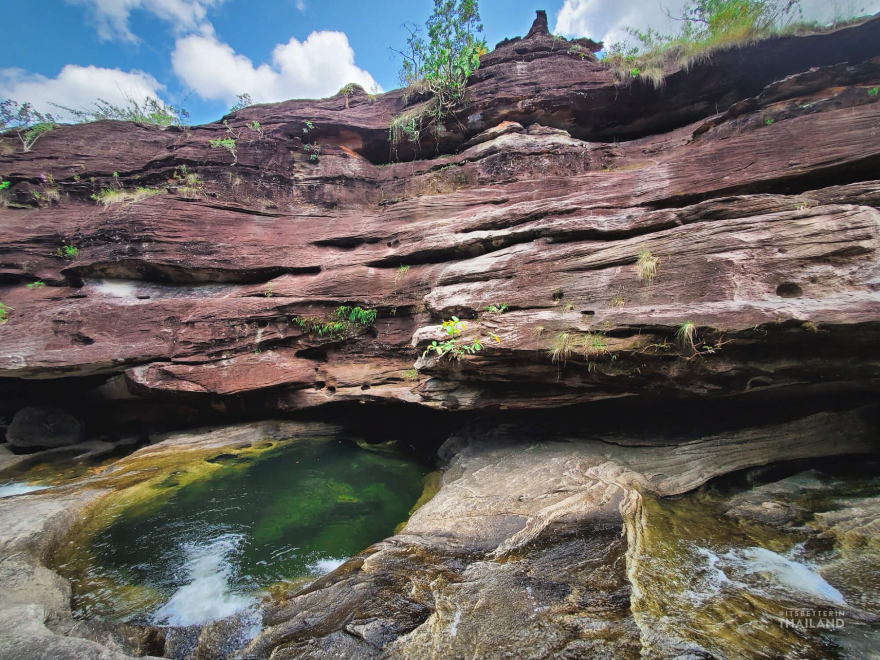 Soi Sawan Waterfall in Pha Taem National Park, Ubon Ratchathani - It's ...