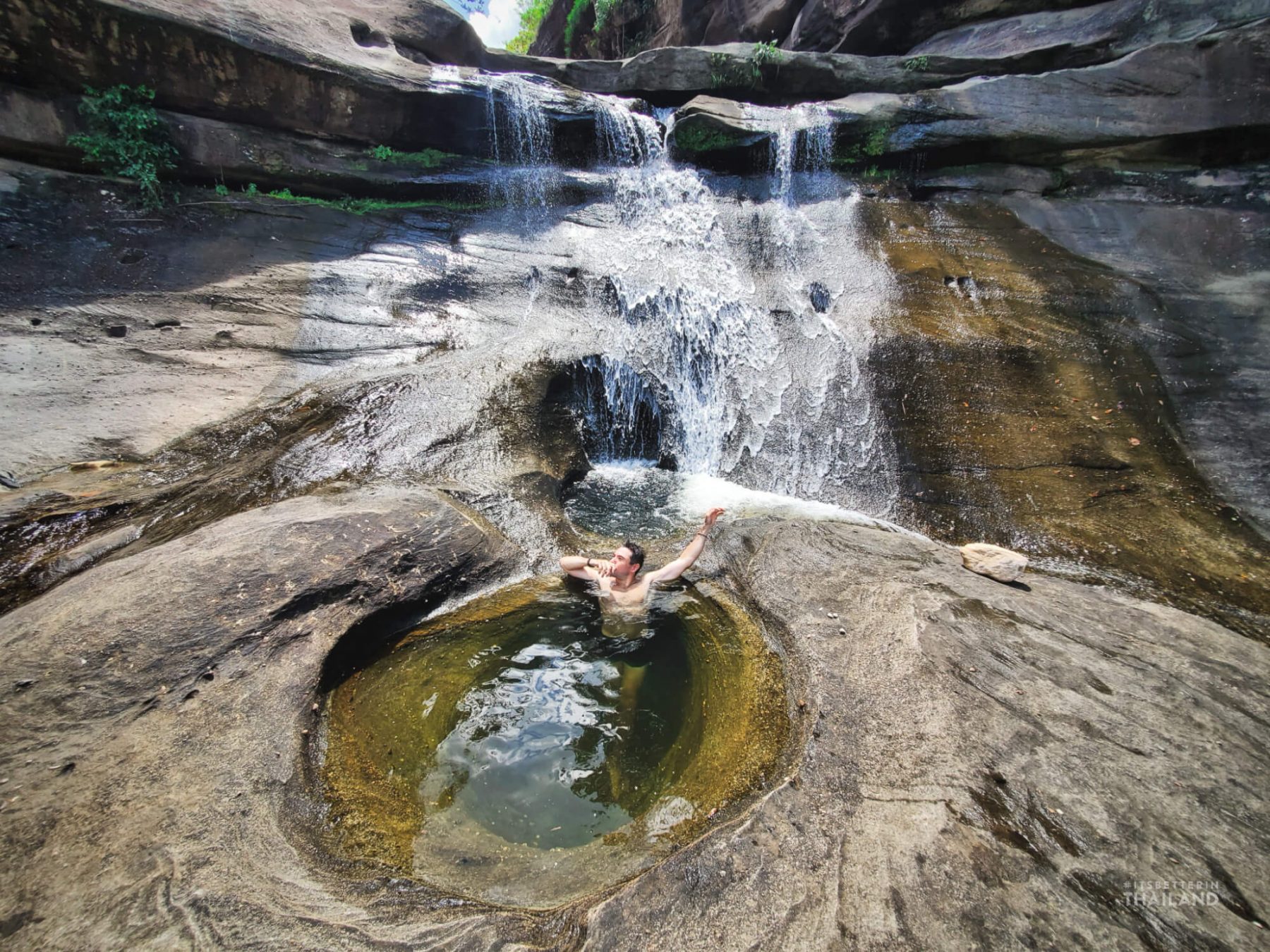 Soi Sawan Waterfall in Pha Taem National Park, Ubon Ratchathani - It's ...